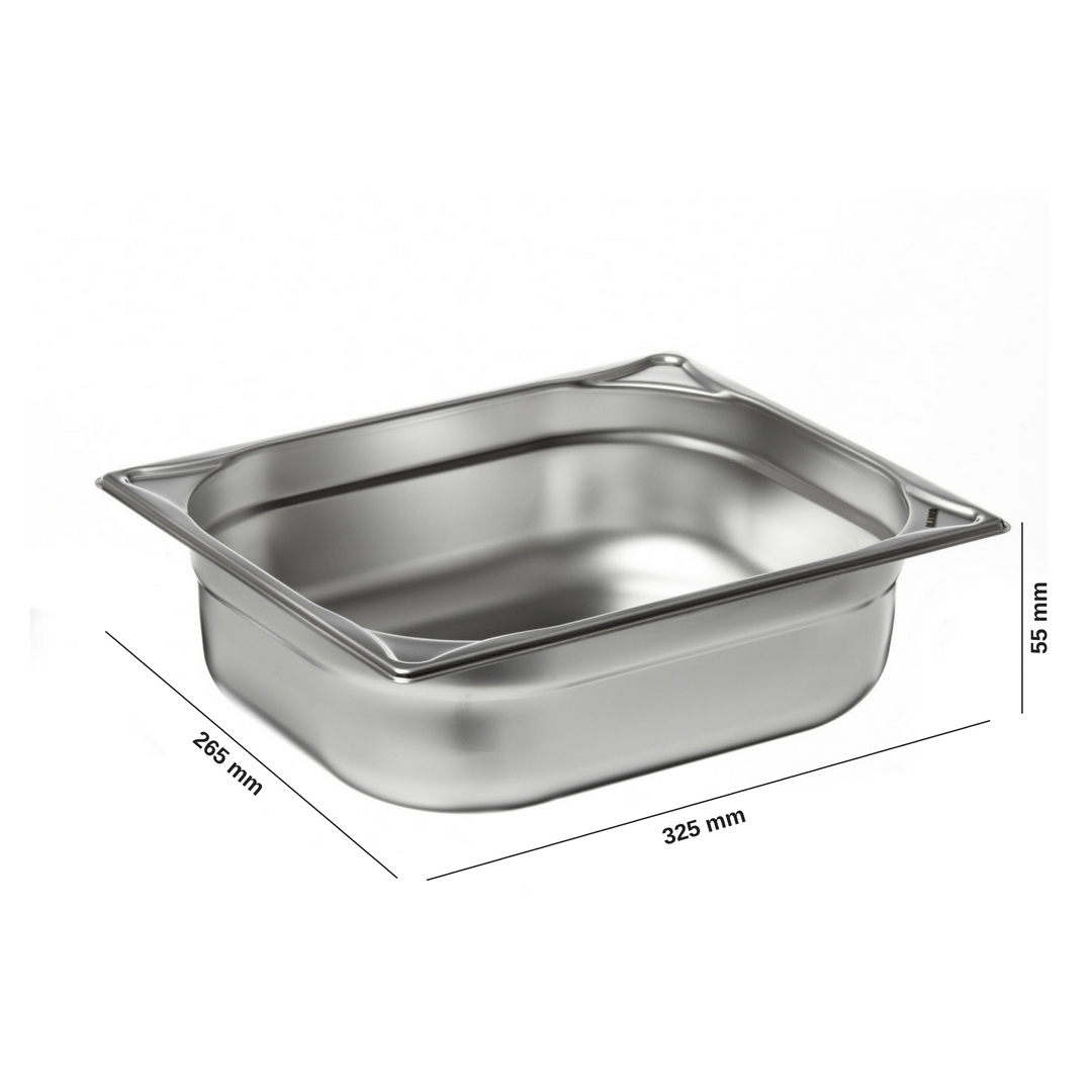 Bac en inox Premium GN 1/2 325X265X55 mm - MJPRO - Restauration ...
