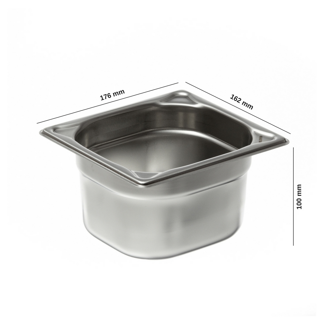 Bac en inox Premium GN 1/6 176X162X100 mm - MJPRO - Restauration ...