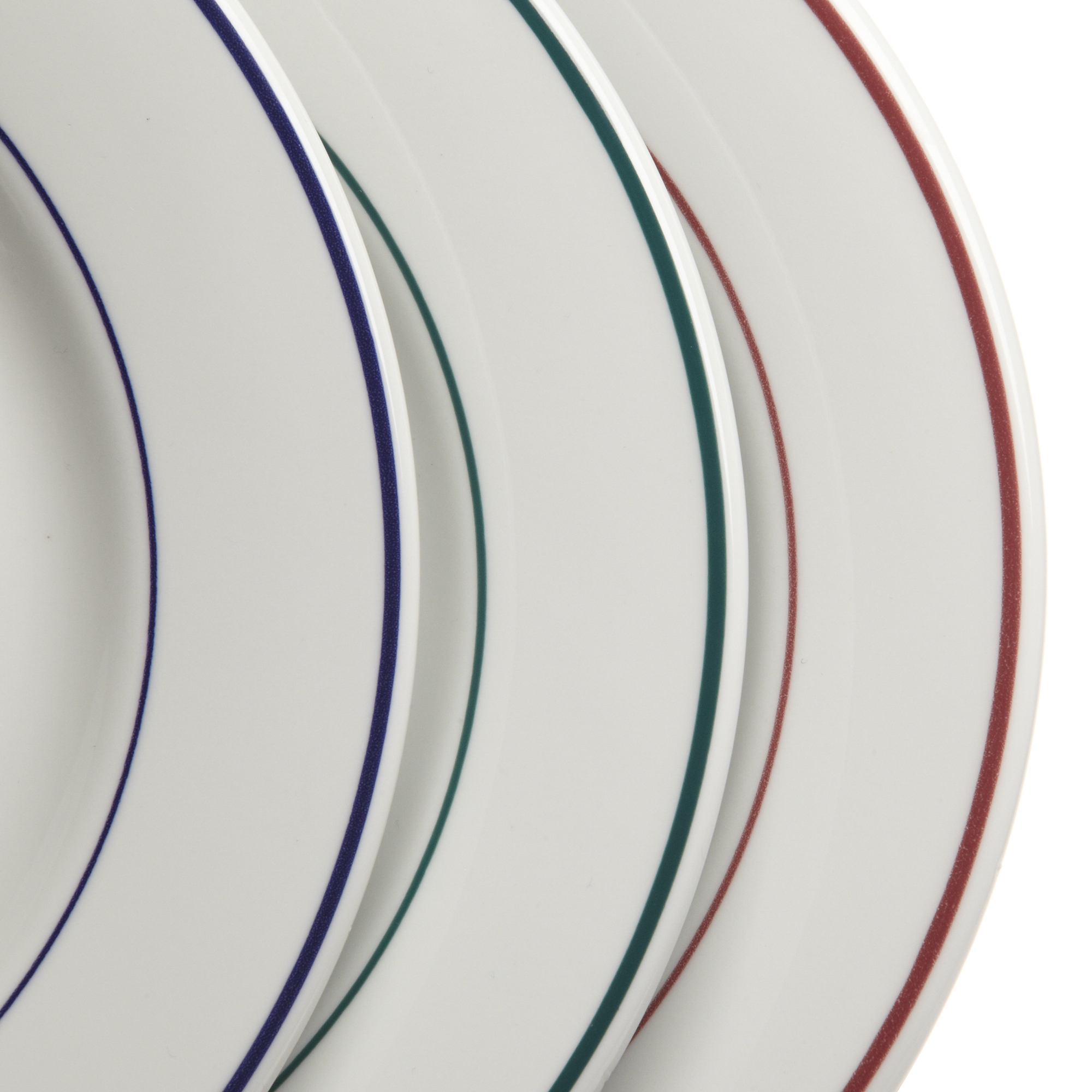Assiette plate Bourrelet filet couleur en porcelaine diam. 228 mm ... Assiette plate Bourrelet filet couleur en porcelaine diam. 228 mm ...