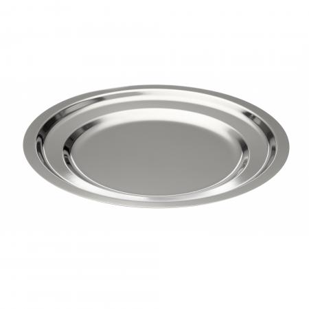 Plat rond plat en inox 18% diam. 330 mm - MJPRO - Restauration ...